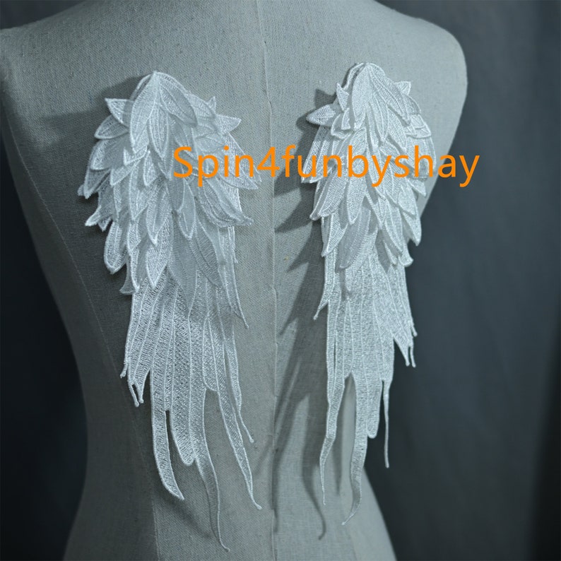 3D Layered Angel Wings Lace Applique Sew on Wings Feather - Etsy