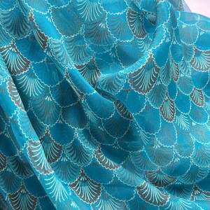Fish Tale Chiffon Fabric, Mermaid Chiffon Fabric, Fish Scale Scallop ...