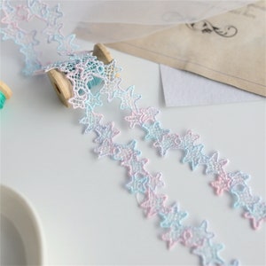 Pretty Star Lace Trim Venice Guipure Star Lace Trimming for DIY Bridal ...