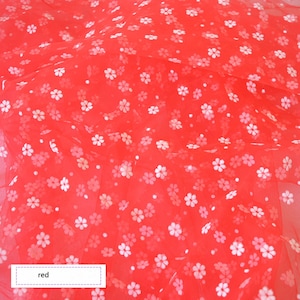 10 Colors Soft Tulle Fabric Flocking Floral Dot Lace Fabric Mesh Gauze ...