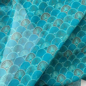 Fish Tale Chiffon Fabric, Mermaid Chiffon Fabric, Fish Scale Scallop ...