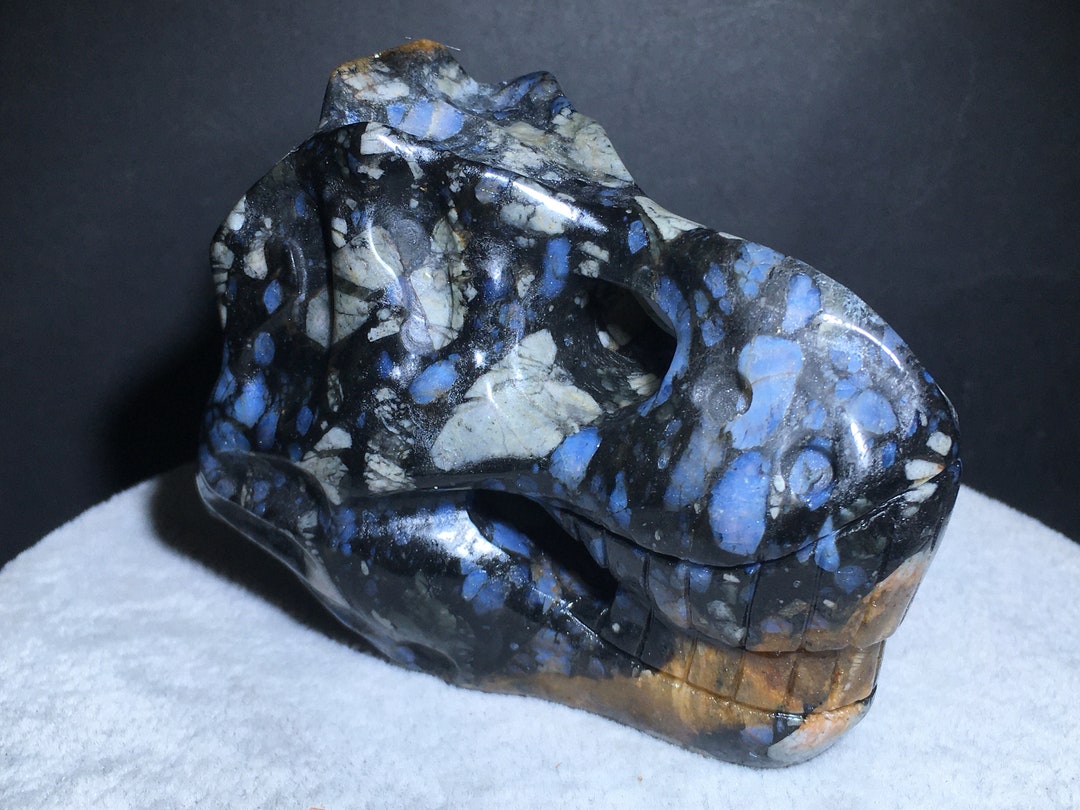 3.1'' Natural Blue Point Stone Crystal Dinosaur Blue Point Stone ...