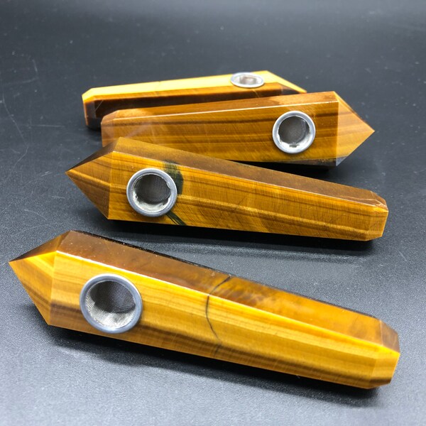 Tiger's Eye Pipe - Etsy