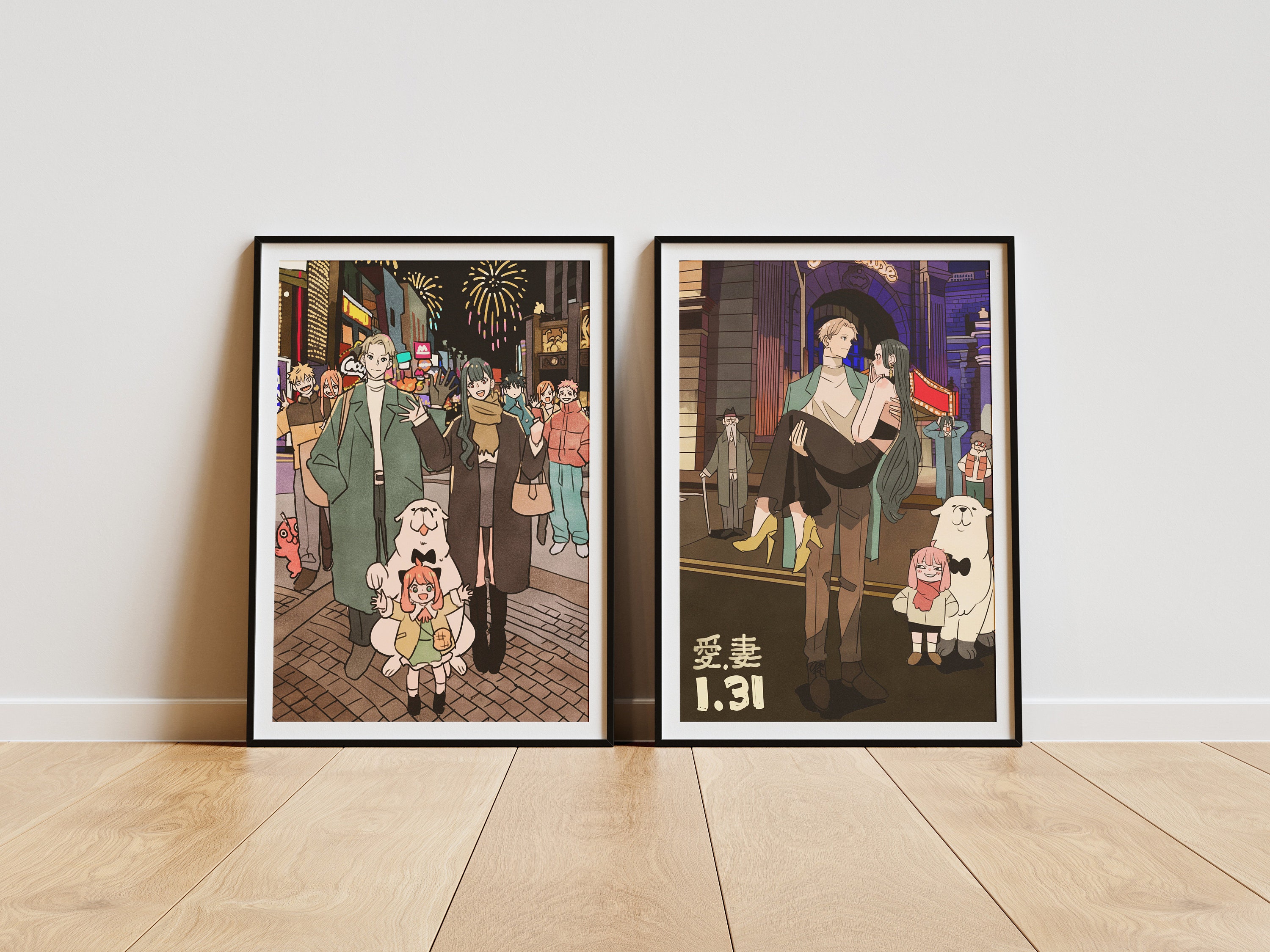 Spy X Family Posters 4 Pack, Digital Print, Art Anime Wall Print ...