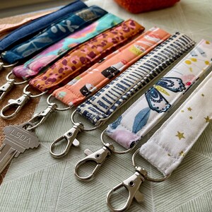 Cute Cotton Fabric Wristlet With Lobster Clasp - Etsy