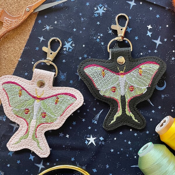 Embroidered Keychain - Etsy