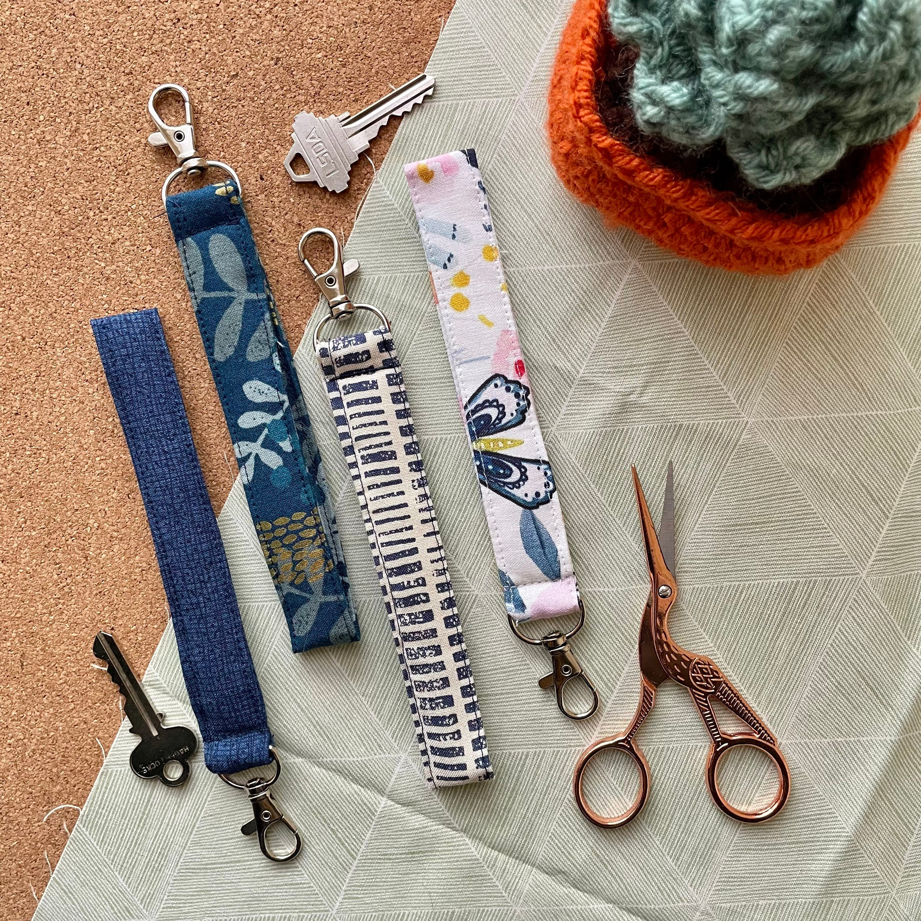 Cute Cotton Fabric Wristlet With Lobster Clasp - Etsy