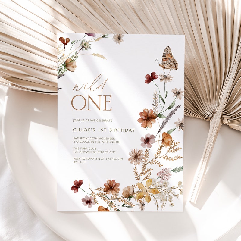 Wildflower Invite - Etsy