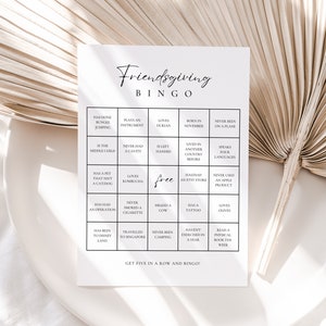Friendsgiving Bingo Party/event Game, Instant Download, Printable ...