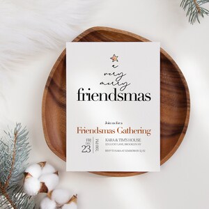 A Very Merry Friendsmas Party Invitation, Christmas Party Invitation ...