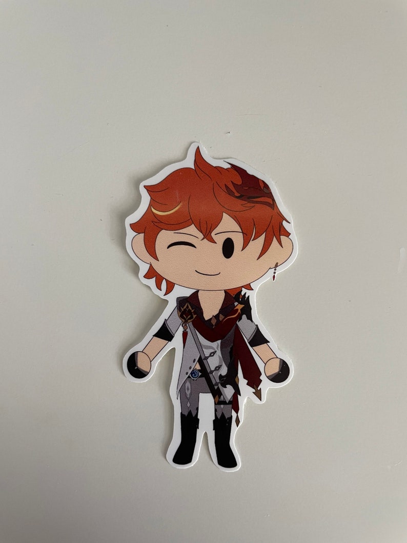 Genshin Impact Childe Chibi Kawaii Waterproof Sticker - Etsy