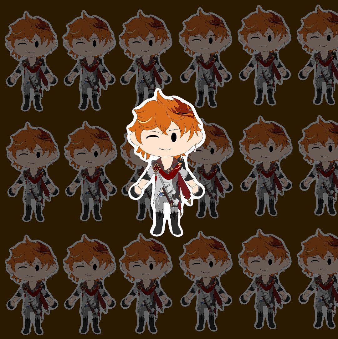 Genshin Impact Childe Chibi Kawaii Waterproof Sticker - Etsy