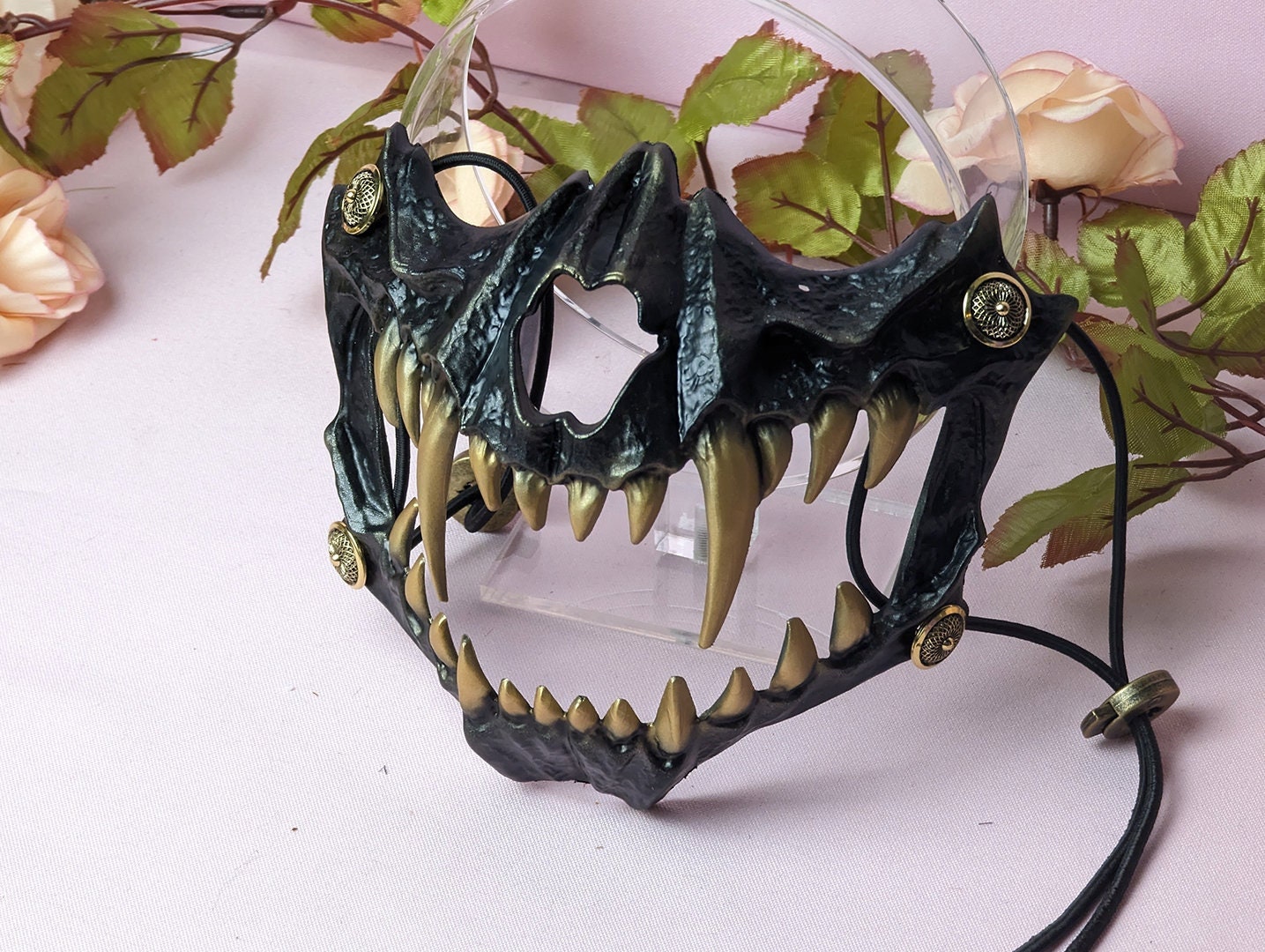 Animal Skull Mask Fangs Tiger Costume Kemonomimi Petplay Cat - Etsy