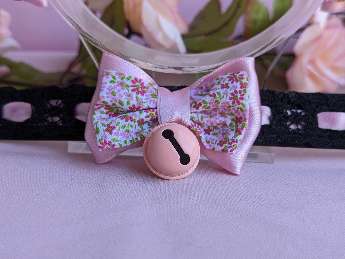 Pink Cow Ears With Horns and Bell Collar Set, Cosplay Ears, Cattle ...