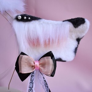 Cow Ears With Horns and Necklace With Bell Set, Cosplay Ears, Cattle ...