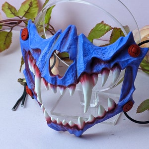 Animal Skull Mask Fangs Tiger Costume Kemonomimi Petplay Cat - Etsy
