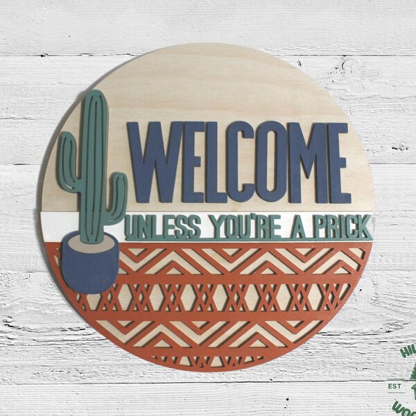 Funny Wood Round Signs - Etsy
