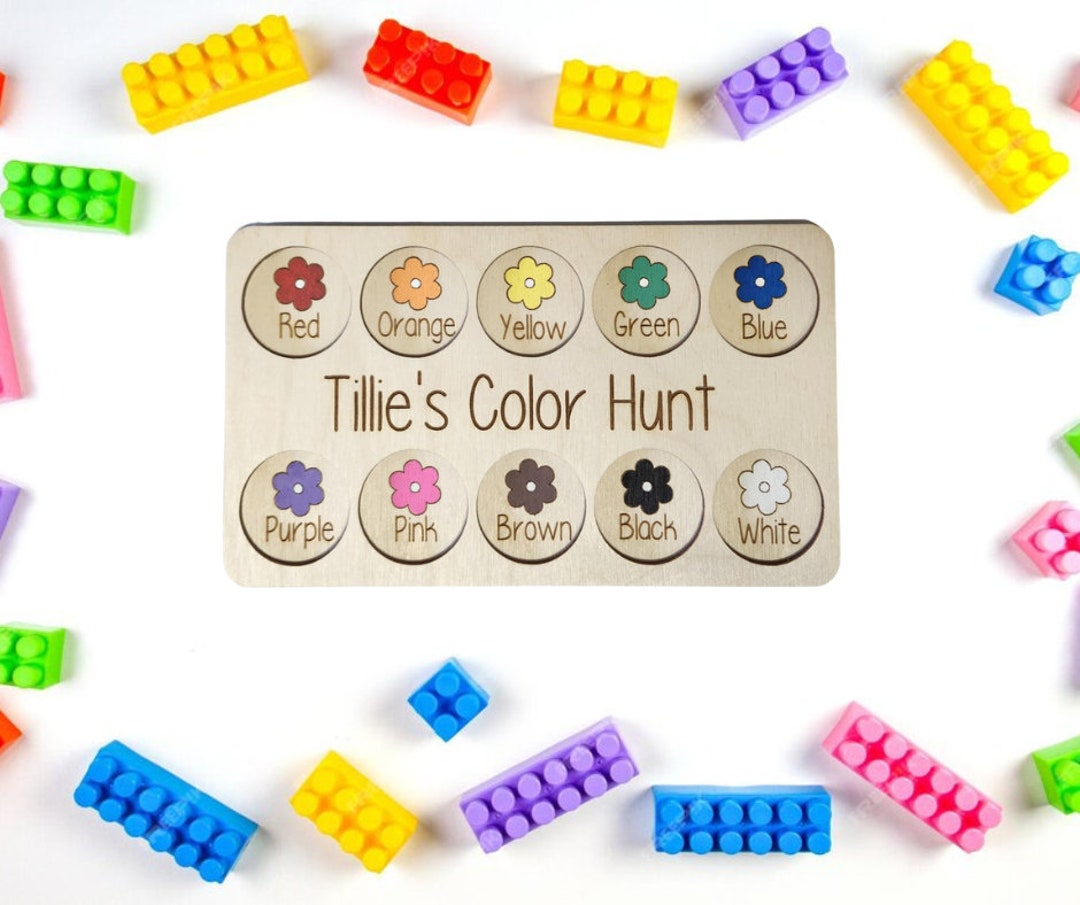 Color Hunt Board Montessori Scavenger Hunt Personalized Nature ...