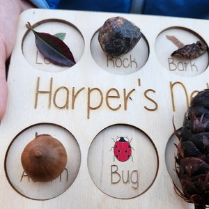 Nature Hunt Board Montessori Scavenger Hunt Personalized Nature ...