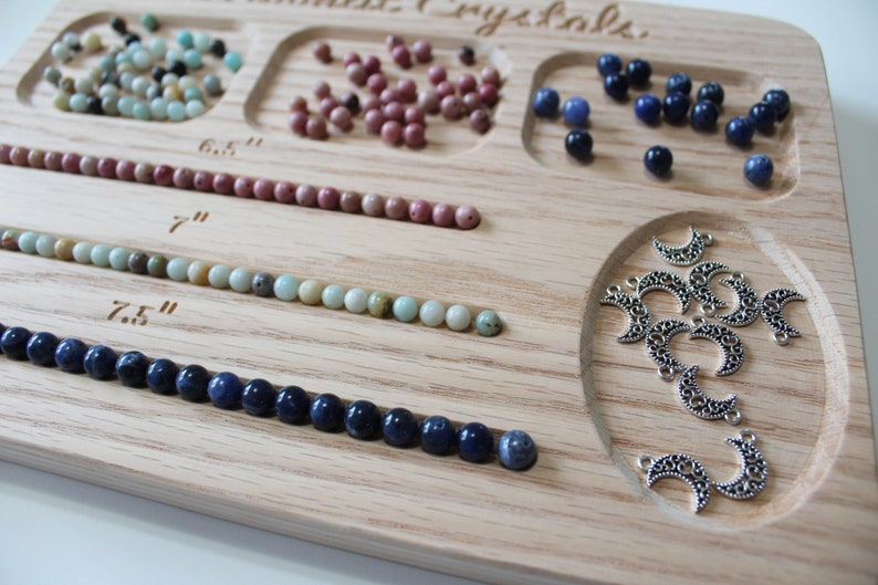 Red Oak Bracelet Bead Board Mala Design Board Personalized Bead Design ...