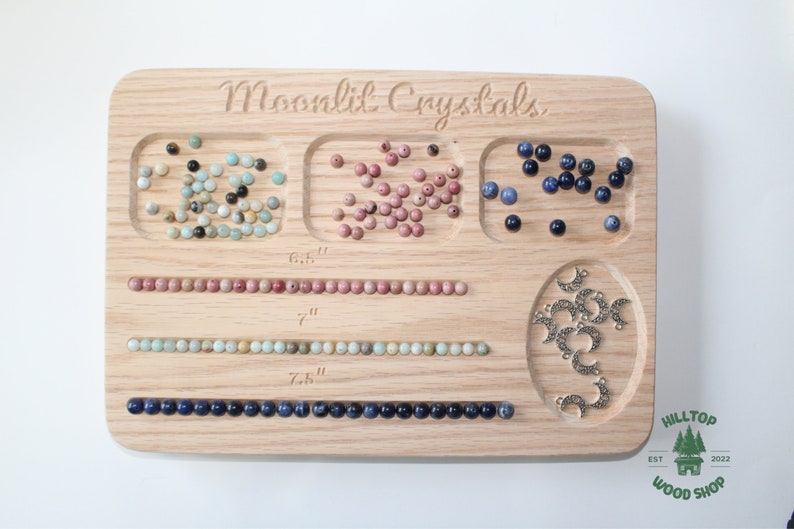 Red Oak Bracelet Bead Board Mala Design Board Personalized Bead Design ...