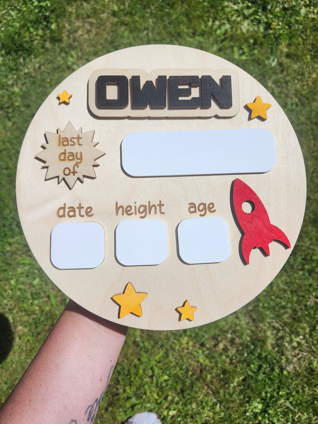 Custom Back to School Board Space Theme First Day of School Sign for ...