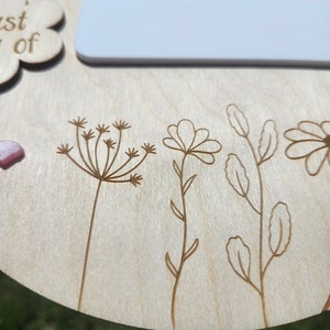 Personalized First Day of School Flower Sign for Kids First Day of ...
