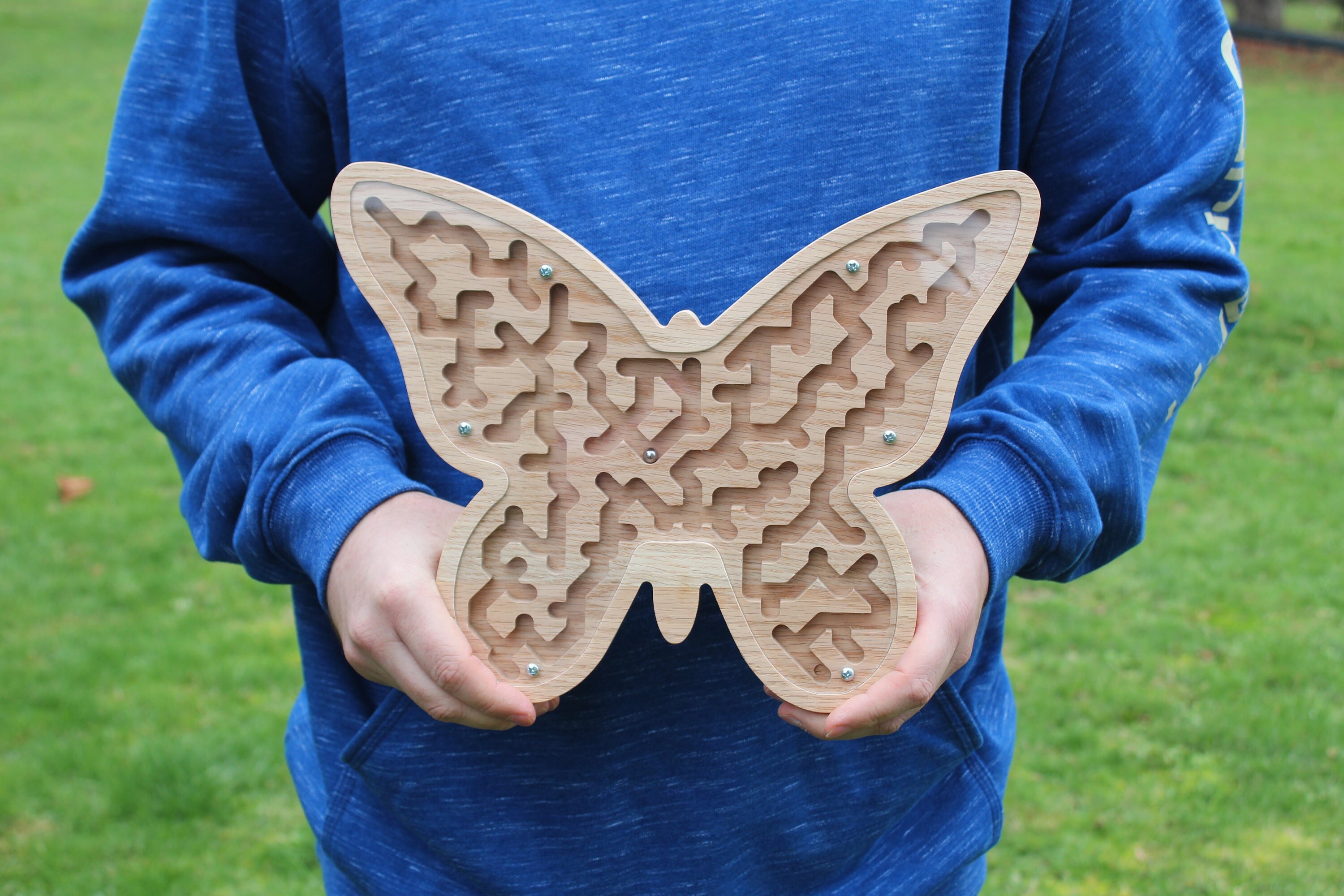 Butterfly Maze Game Kids Wood Game Handmade Puzzle Game for - Etsy