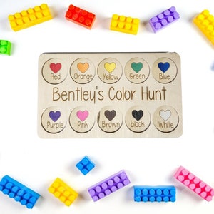 Color Hunt Board Montessori Scavenger Hunt Personalized Nature ...