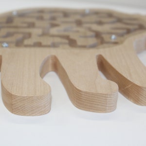 Bear Maze Kids Wooden Marble Maze Handmade Wooden Puzzle Game - Etsy