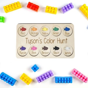 Color Hunt Board Montessori Scavenger Hunt Personalized Nature ...