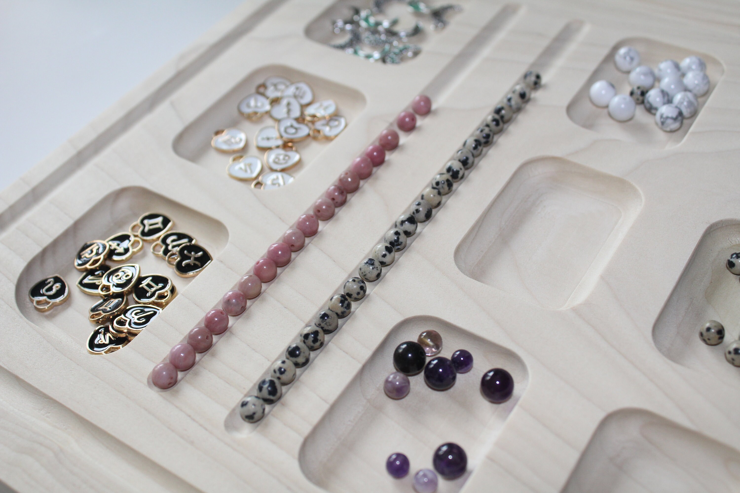Mala Bead Design Board Wood Jewelry Beading Tray Necklace - Etsy