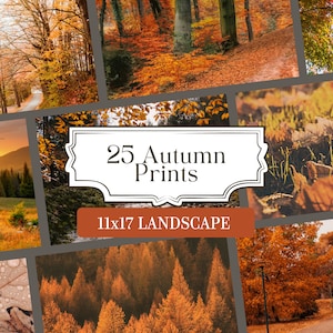 25 Autumn Landscape Nature Prints | Fall Photos | Nature Home Decor ...