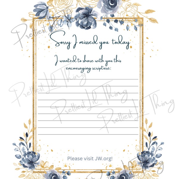 Jw Return Visit Book - Etsy