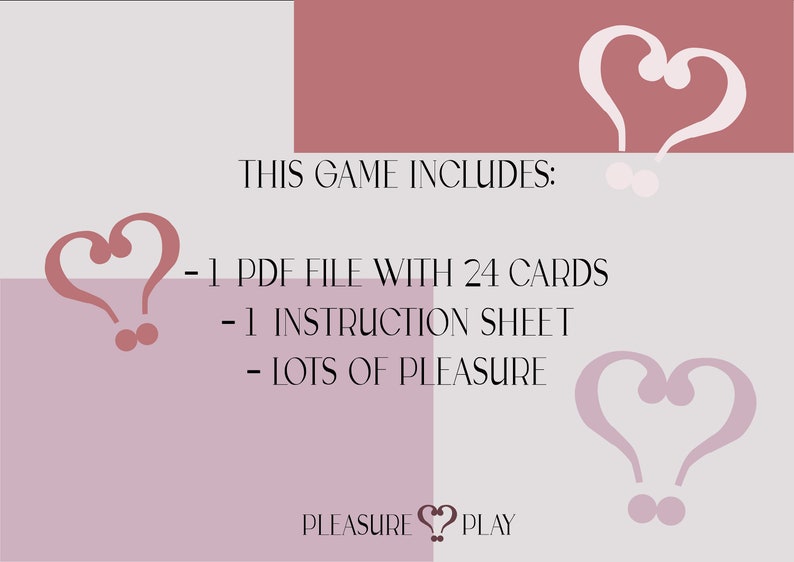 Pleasure & Play, Sexual Printable Cards | Foreplay for Couples ...
