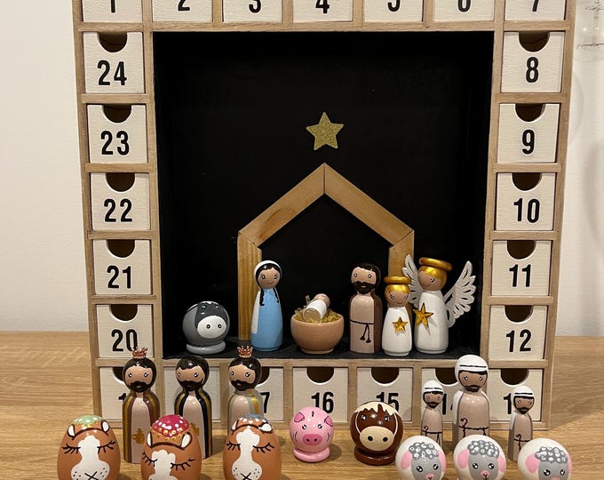Nativity and Advent Calendar - Etsy
