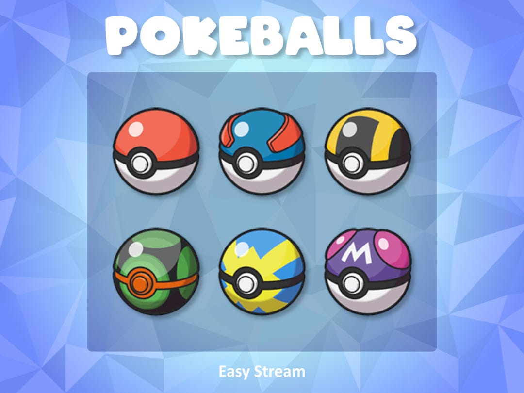 Pokémon Pokeball Subscriber Badges Twitch, Kick, Youtube, Live Stream ...