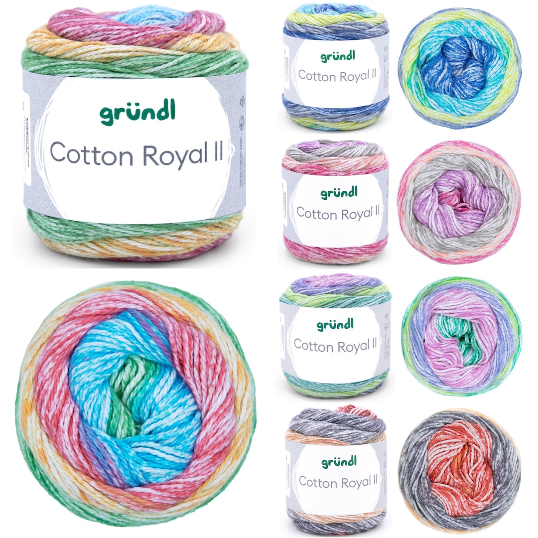 59,90EUR/kg | 100g Gründl Cotton Royal II | Baumwolle Farbverlauf Wolle ...