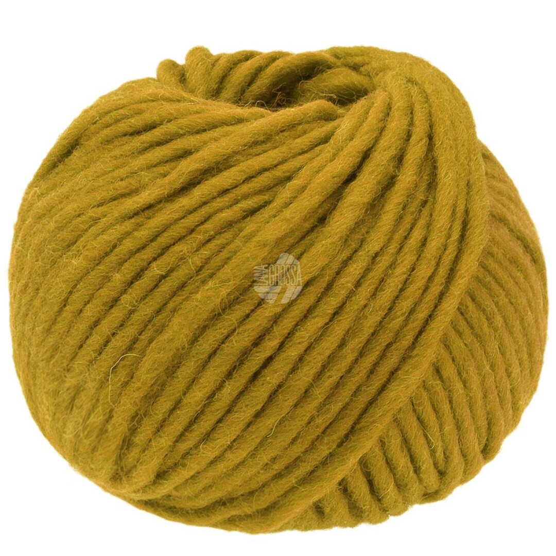 Lana Grossa Feltro 50g | Color 125 Mustard | Virgin Wool Yarn, Felting ...