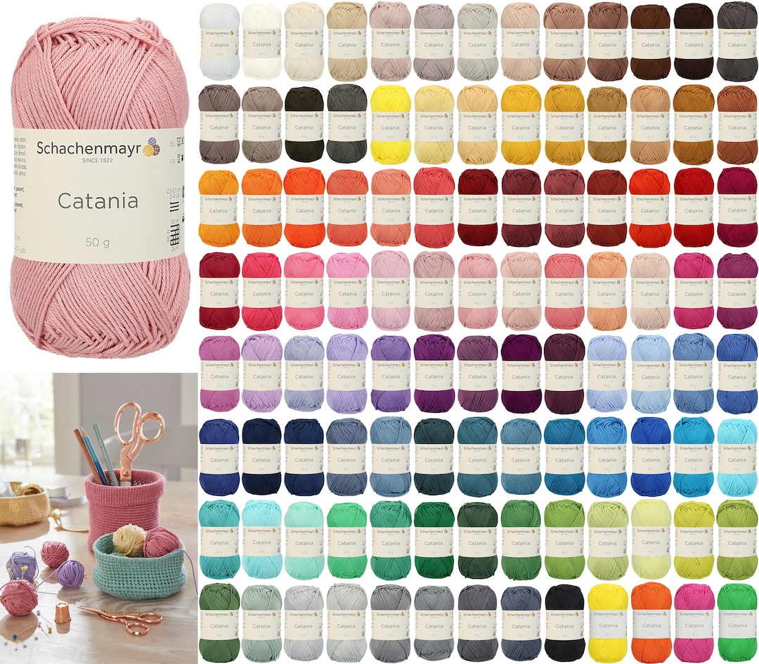 50g Schachenmayr Catania | Baumwolle Garn Stricken Häkeln | Teil 1 Fb ...