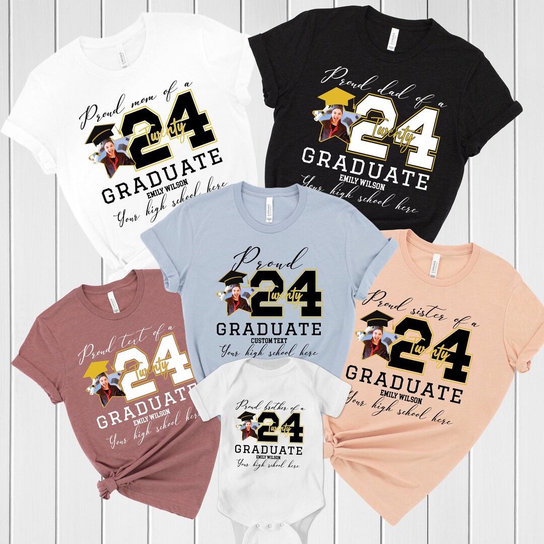 Personalized Family Graduation Shirts, Add the Photo Graduation Shirt ...