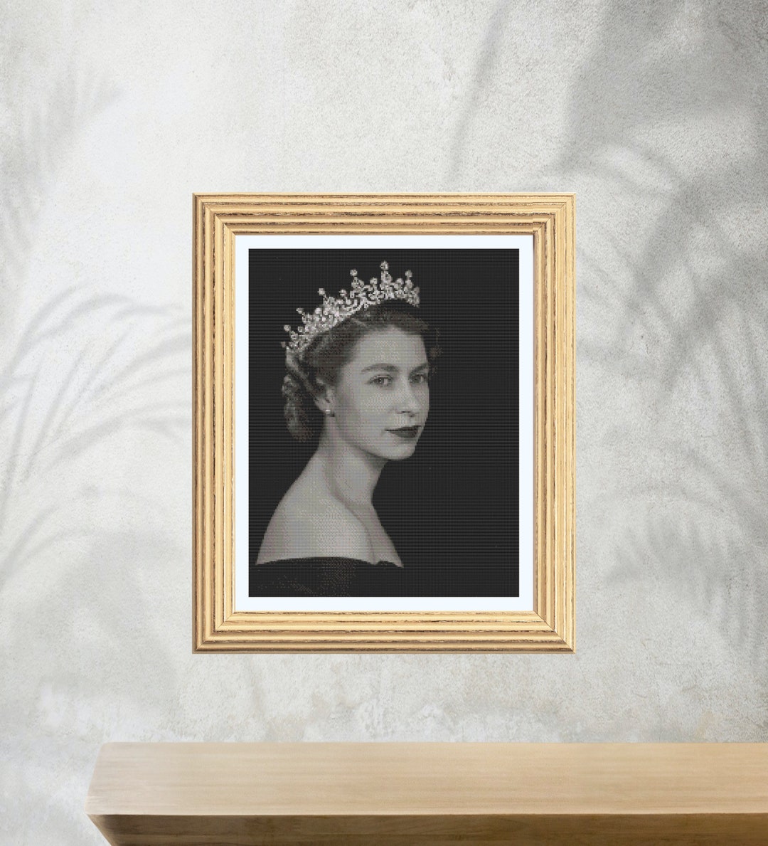 Queen Elizabeth Cross Stitch Pattern in Memoriam of Her - Etsy