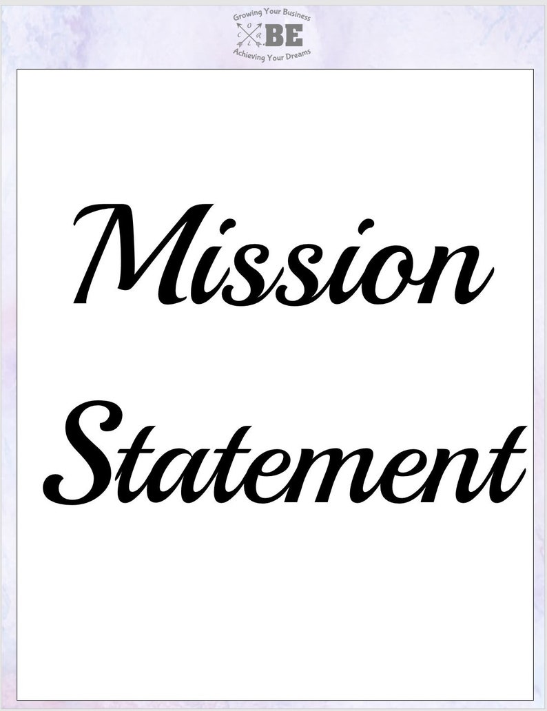 How to Make My Business Mission - Etsy