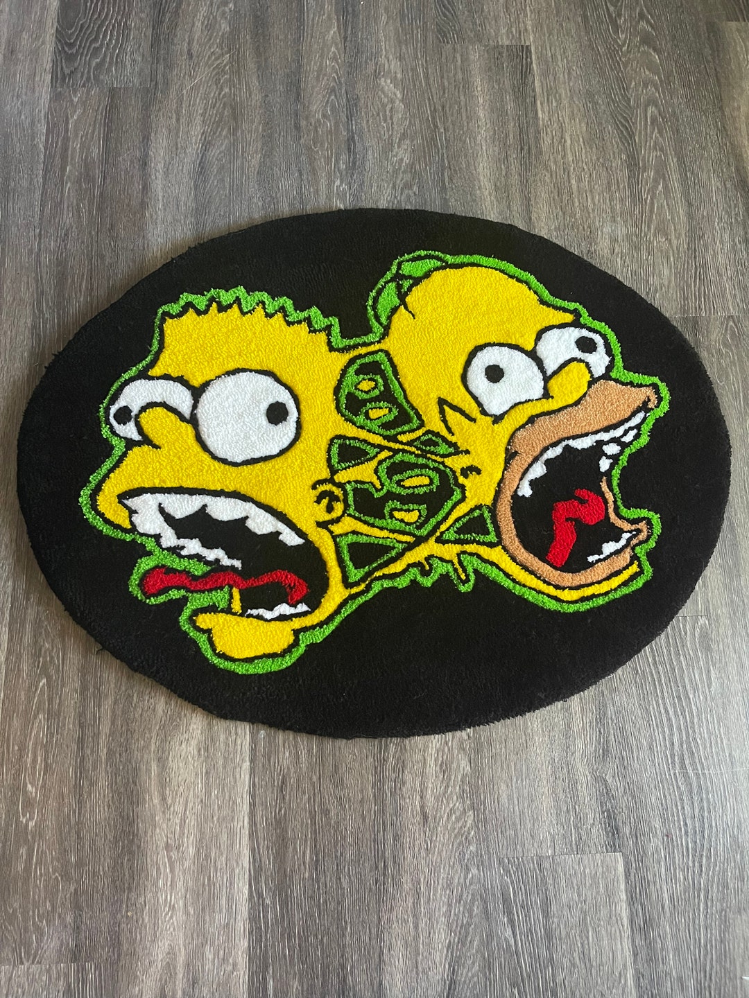 Bart & Homer / Simpsons Rug / Handmade Tufted Rug / Custom Rug - Etsy