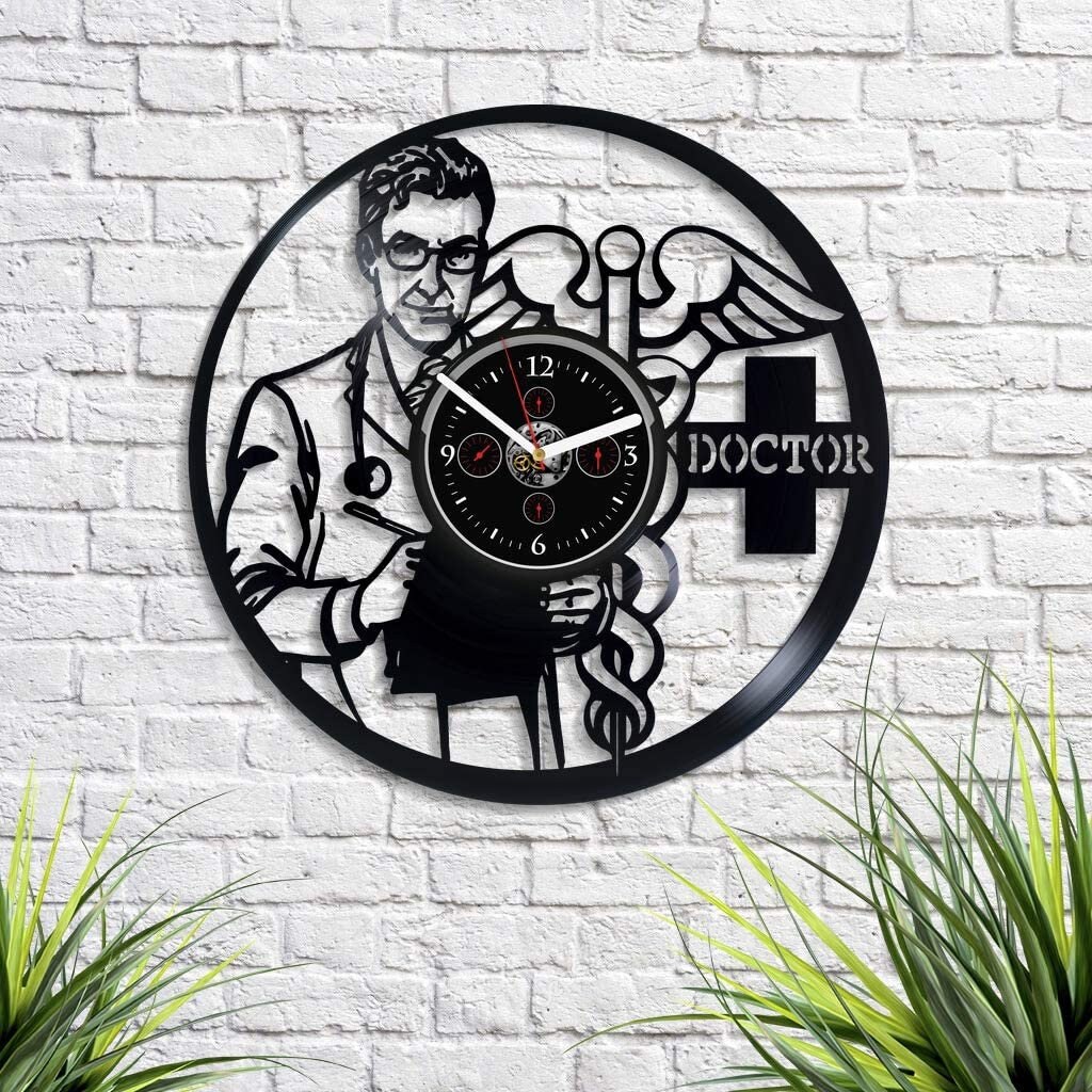 Doctor Vinyl Record Wall Clock Doctor Art Contemporary Decor for Home ...