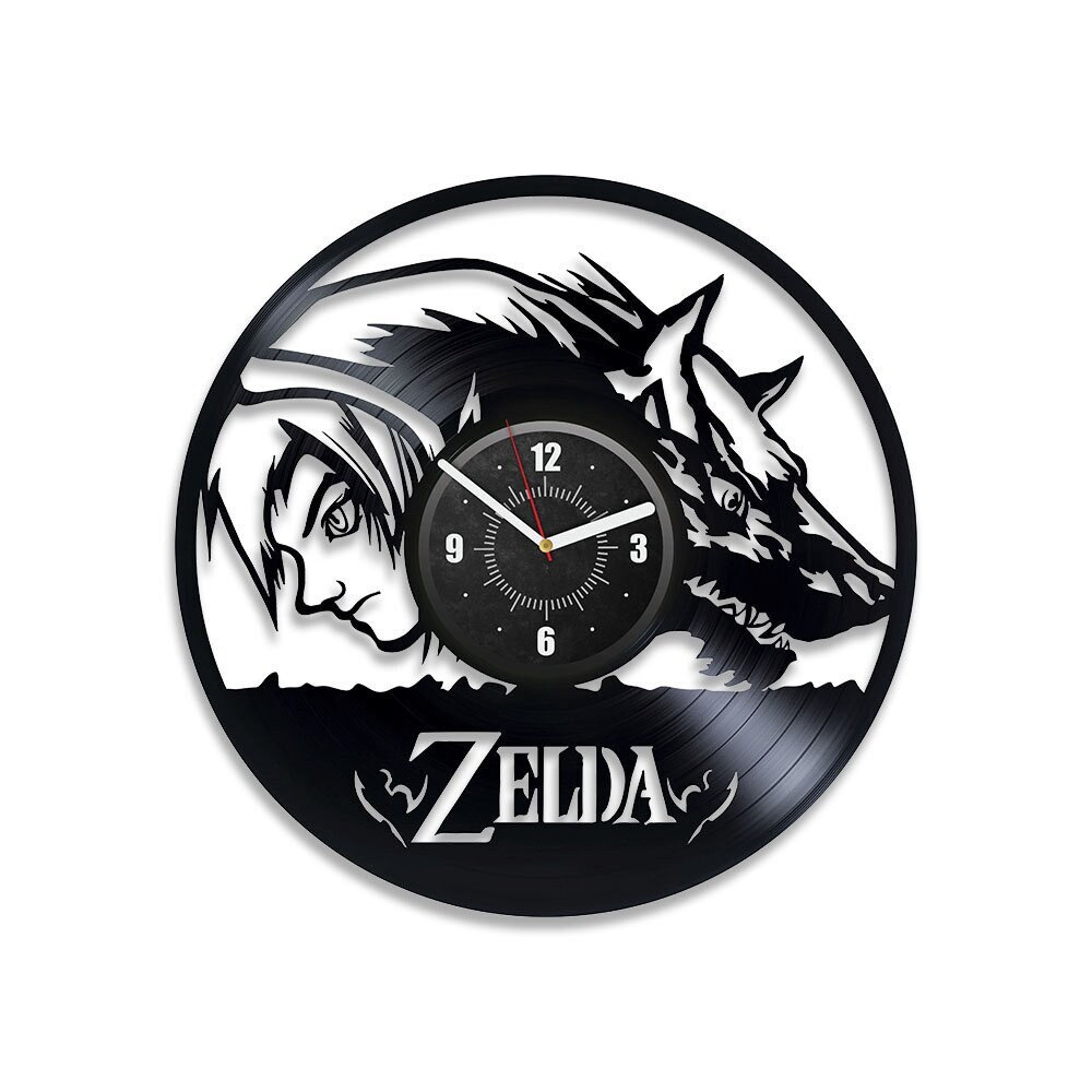 The Legend of Zelda Vinyl Record Wall Clock Gamer Room Decor Video Game ...