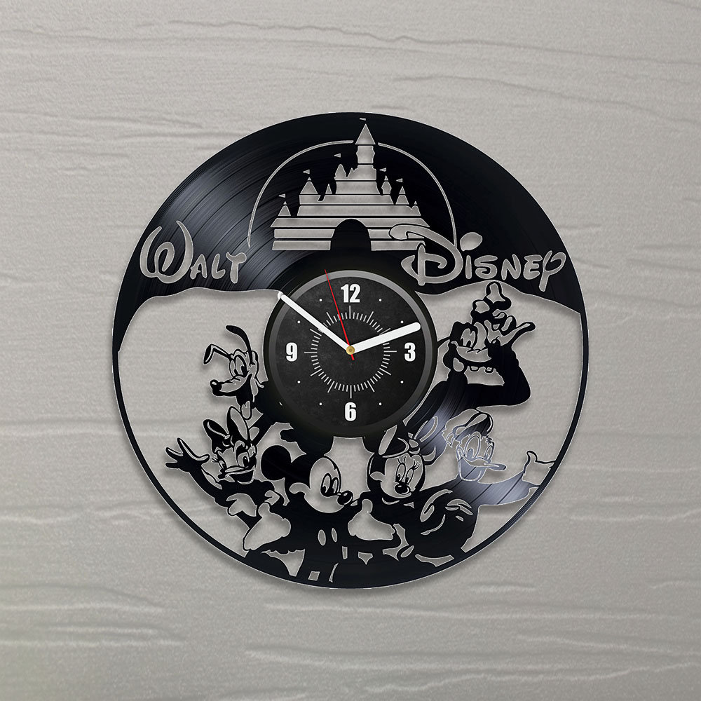 Mickey Mouse and Friends Vinyl Record Cute Wall Clock - Etsy