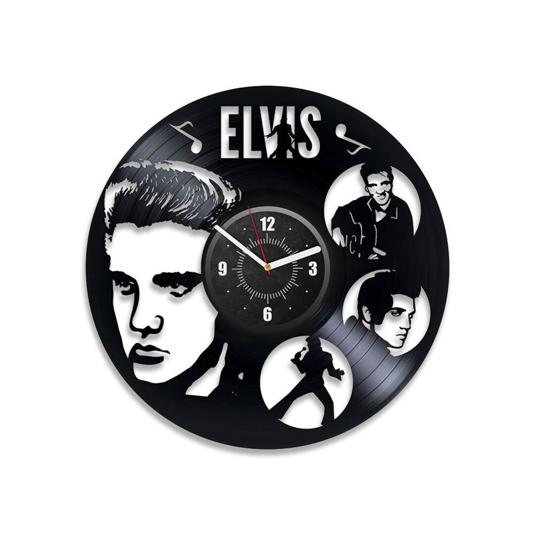 Elvis Presley Vinyl Record Wall Clock Music Legend Wall Art Creative ...