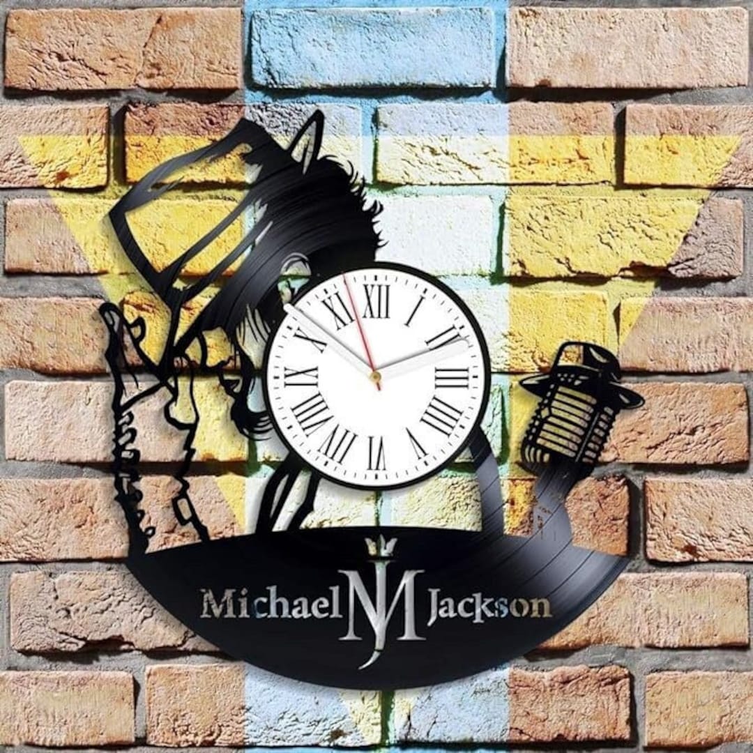 Michael Jackson Vinyl Record Clock, King of Pop, Music Lover Gifts ...
