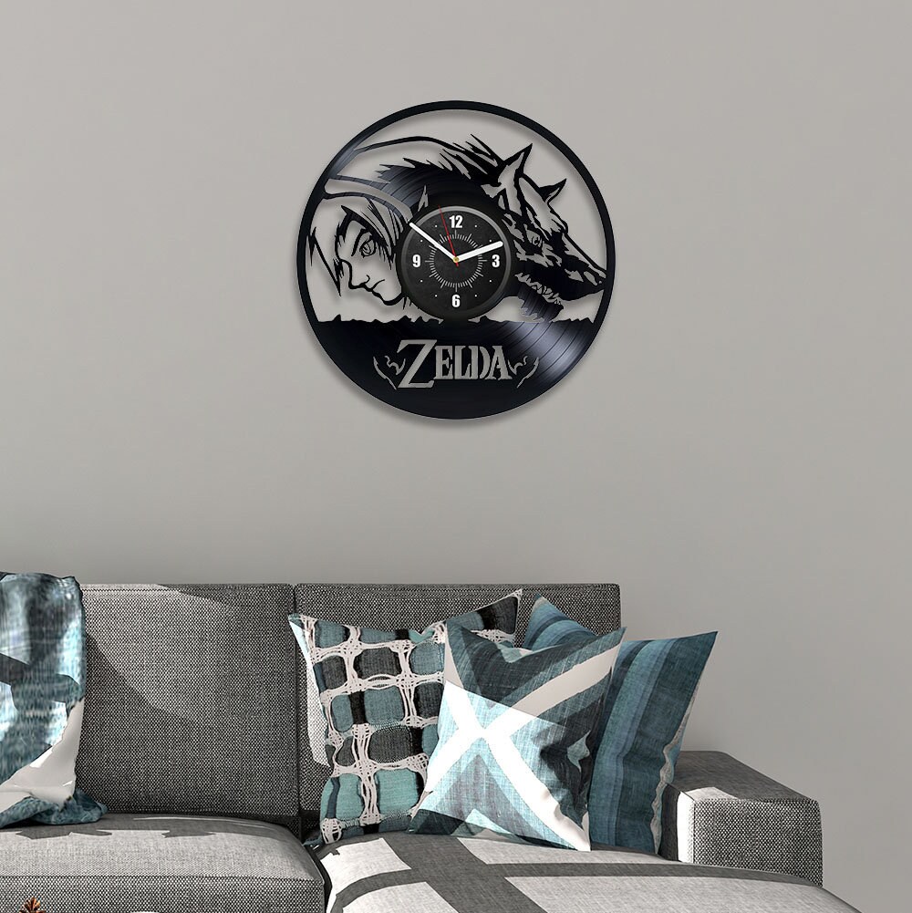 The Legend of Zelda Vinyl Record Wall Clock Gamer Room Decor Video Game ...